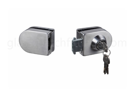 Commercial Glass Door Lock Strong Grasping Force Smooth Surface Treatment