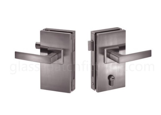 Lever Handle Type Glass Door Lock With Key To Key Cylinder - Computerised