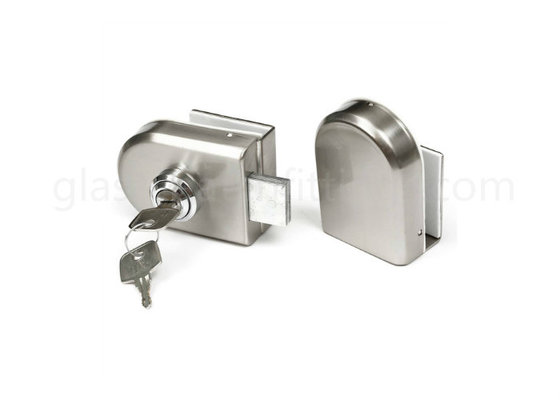 Double Centre Glass Door Lock PSS / SSS Surface Color Direct Installation Without Cutting Hole