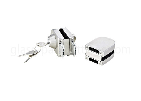 Double Centre Glass Door Lock PSS / SSS Surface Color Direct Installation Without Cutting Hole