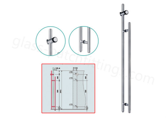 Outstanding Strength Commercial Door Pull Handles , Wardrobe Door Handles OEM / ODM Accepted