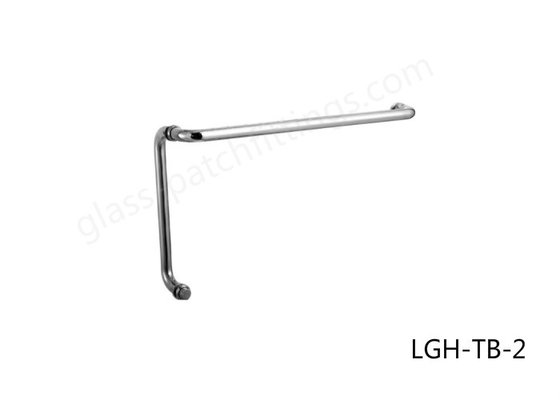 Satin Finish Push Door Handles , Glass Door Handle Hardware Sleek Construction