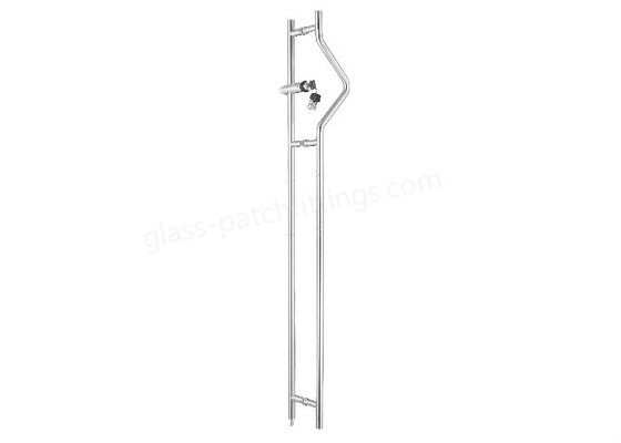 US Standard Glass Swing Door Stainless Steel Pull Handle With Lock Glass Door Handles