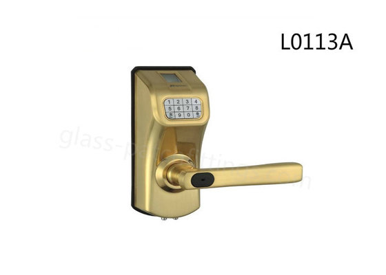 Office Fingerprint Smart Glass Door Lock DSP Digital Signal Processing Chip CE Approved
