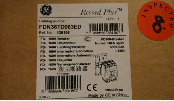 GE FEH37DA160JF - 437506  FDN36TD063ED circuit breaker for sale 100% original and new