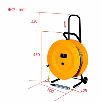 100m 300m 500m steel rule portable water level depth indicator meter tape