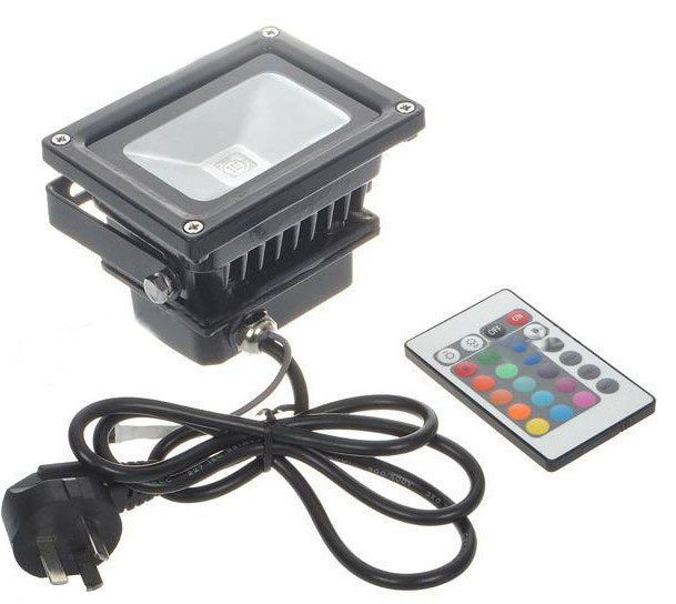 High Power Outdoor LED Flood Light 10 Watt Color Changing Cool White AC 85V - 265V