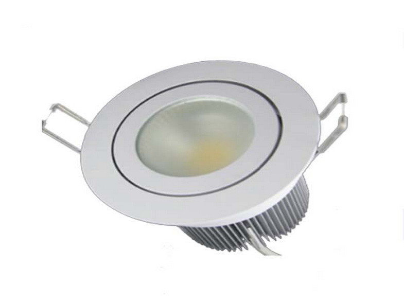 Aluminum and PC LED Recessed Light Bulbs / COB LED Downlight 7W 50Hz 60HZ
