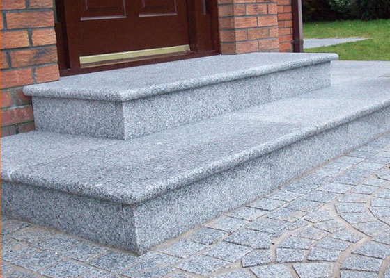 Unique Light Grey Granite Stepping Stones / Handmade Stepping Stones