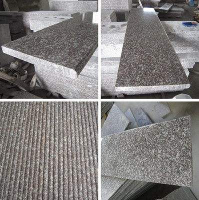 Honed Straight Granite Stepping Stones / Outdoor Granite Tiles