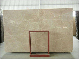 White Marble Bathroom Floor Tiles Light Emperador OEM Service
