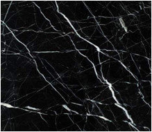 Natural Split Marble Stone Tile , Black Marble Kitchen Floor Tiles