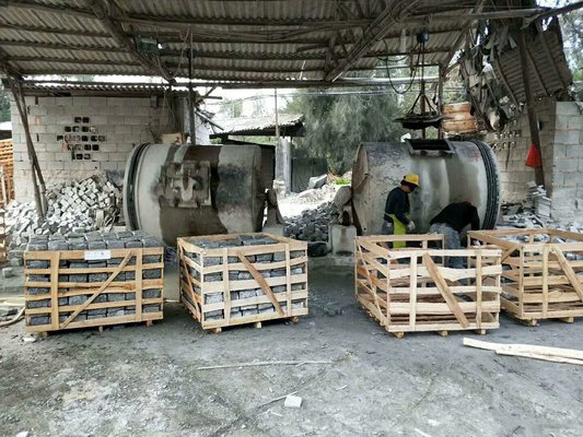 Grey Granite Cube Natural Limestone Tile Corrosion Resistant Design