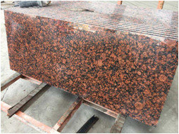 Carmen Red Granite Stone For Kitchen Grooved Surface Finishing