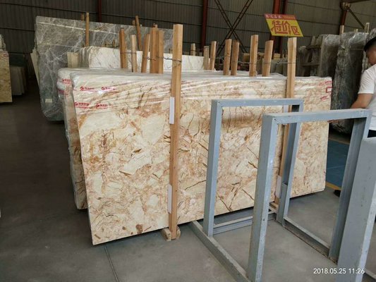 Residential Golden Marble Wall Tile Bathroom Temple Designs For Home