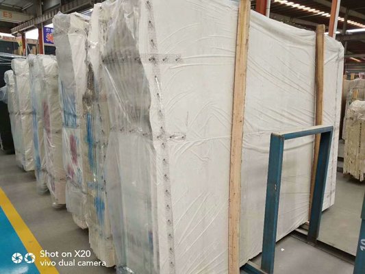 Honed Home Marble Stone Tile / White And Grey Marble Floor Tiles
