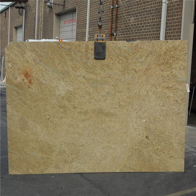 Unique Gold Lazy Granite Kitchen Countertop Surface Polished Design