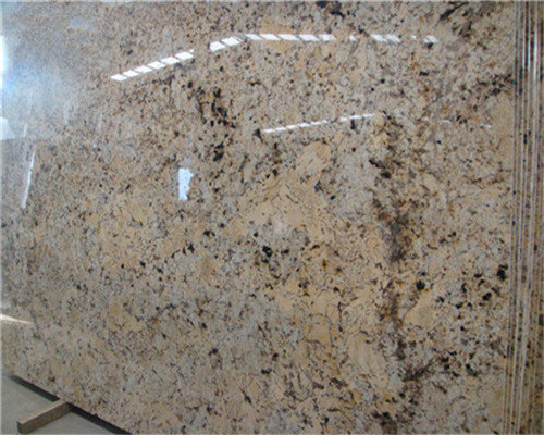 Brazil Gold Granite Tile Countertop / Granite Slabs For Kitchen Countertops
