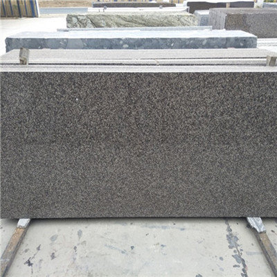 Indoor Polished Antique White Granite Slab Grooved Surface Finishing