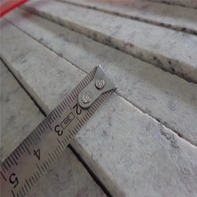 Custom Grooved Granite Stone Slabs , River White Granite Kitchen