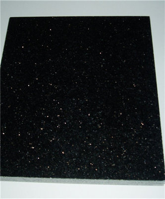 Polished Black Granite Floor Tiles Customized Size CE Certification