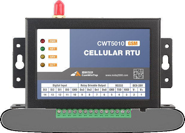 CWT5010 GSM SMS RTU Controller with 4 digital inputs and 4 digital outputs