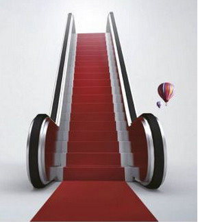 Hairline finished stainless steel indoor escalator  of Guangri -- GRF