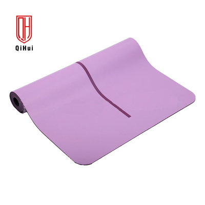 Leather Gym Yoga Mat Non Slip 183 * 66CM Size High Strength Easy To Grap Floor