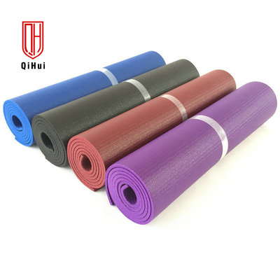 PVC Non Slip Exercise Mat Roll , Free Harmful Substances Lightweight Yoga Mat