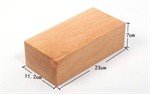 Stable Beech Solid Wood Yoga Blocks , Slip Resistant Yoga Activity Blocks