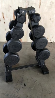 Black Solid Dumbbell Weight Stand , 2.5mm Thickness 3 Tier Dumbbell Storage Rack