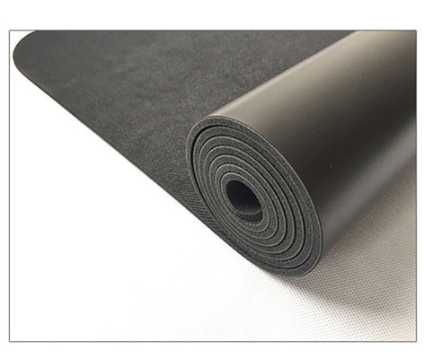 Custom Posture Line Folding Yoga Mat , Natural Rubber Sticky Yoga Mat