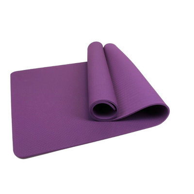 Solid Color Non Slip Yoga Mat , 183 * 61cm Lightweight Travel Yoga Mat