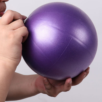 Anti Sweat Large PVC Gym Yoga Ball Purple / Blue / Silver Color For Dance