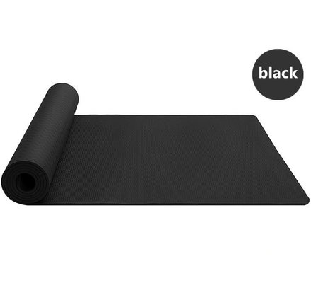 183*61cm Fitness Thickness 6mm TPE Non Toxic Yoga Mat