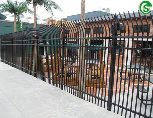 Assisted Living Facilities Fencing Decorative Wrought Iron Fence With Bending Top