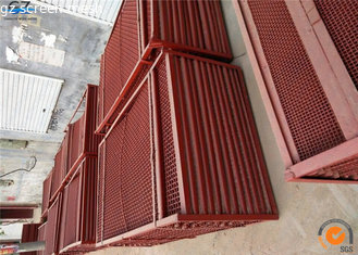 China hooked metal screen mesh of 65Mn high carbon steel metal sheet for screening and crushing wear parts supplier