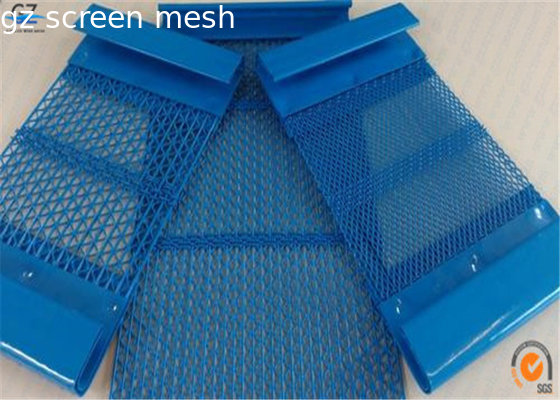 sheathed metal hooks screen mesh of 65Mn high carbon steel metal sheet for screening and crushing wear parts supplier