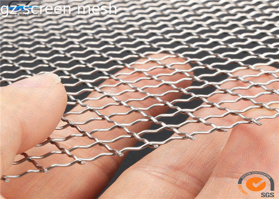 double crimped screen cloth as screening media for crusher and screener for aggregate quarry mining gravel stone supplier