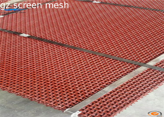 red paint heavy duty wire mesh screen with size of 2000x3000mm for Saudi Arabia high quality 65 Mn lower price supplier