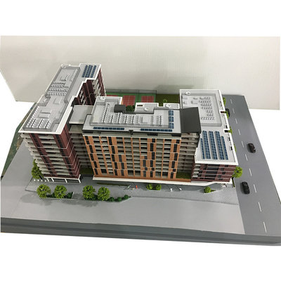 3d Building house scale models for property marketing with led light