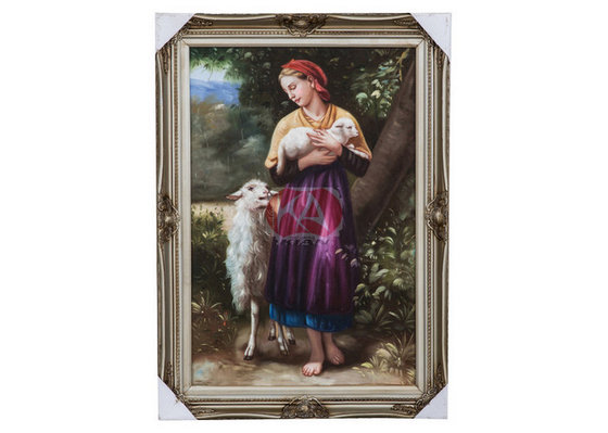 Fat french noblewoman Figurative Oil Paintings portrait for Museum / Coffee Bar