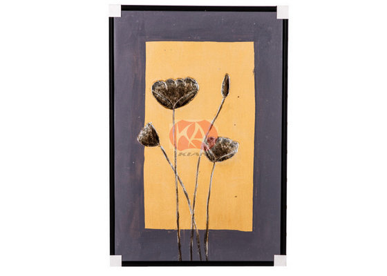 Customized Restaurant Decor Beautiful flower oil painting acrylic frame