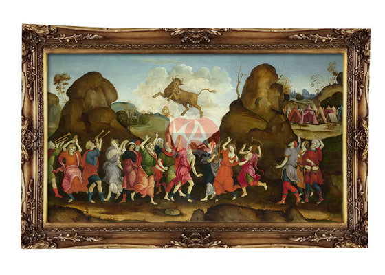 Colorful Beautiful Framed Hand Painted Religious Oil Paintings on Canvas