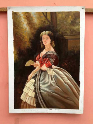 Handmade Museum Quality Portrait Oil Painting Fashion Beauty Fir Or Pine Stretcher