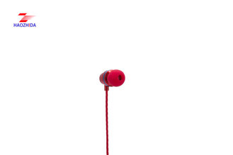 China HZD1807E cell phone accessories wired earphone Voice principle moving coil  6u speaker  with 3.5mm plug and long line supplier