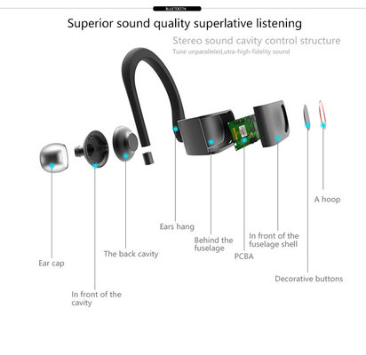 bluetooth earphone headset hot sale u8 earphone good music quality haozhida digital tech u8 earphone supplier