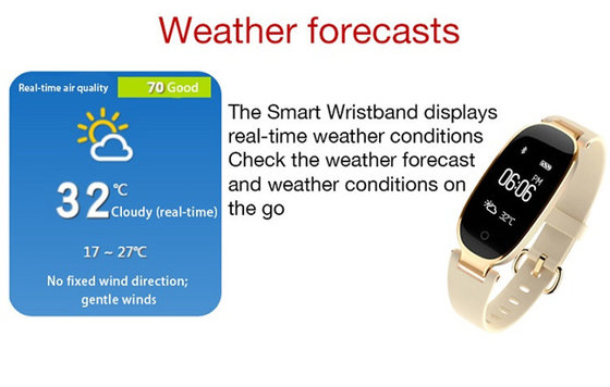 IP67 Waterproof Smart Bracelet S3 Heart Rate Monitor GPS Fitness Tracker Health Sport Watch for Women supplier