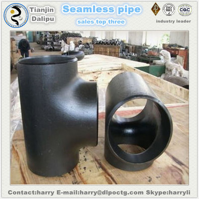 T316L Stainless Steel Long Tee Butt Weld Connection Type Sanitary Tube Fittings tee