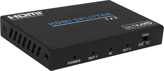 Full HD 1080P Hdmi 1 In 4 Out Splitter Box Hub With US Adapter 3D Support